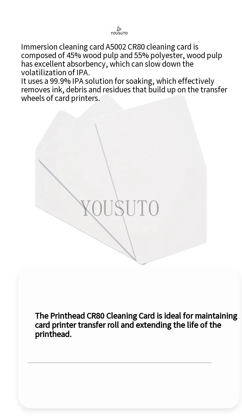 Evolis A5002 Cleaning Kit PrinterClean - CR80 Cleaning Card