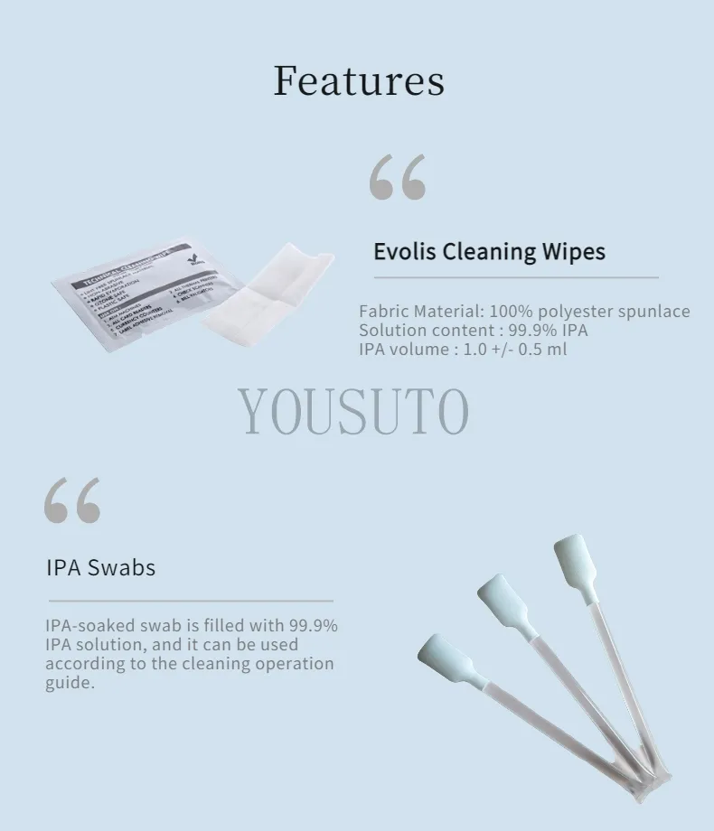 Evolis A5021 Cleaning Kit With CR80 Cards, Cleaning Swabs
